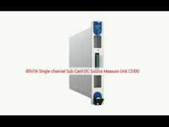シングルチャネル PXI SMU 30V 1A サブカード DCソース測定ユニット CS100