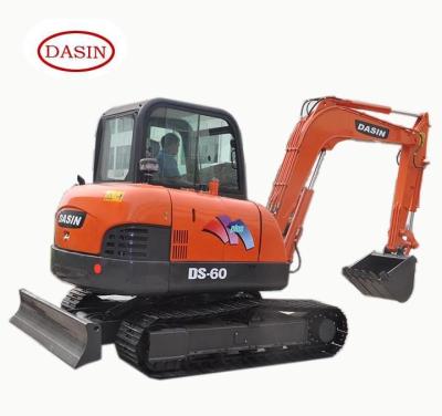 China factory manufacture mini small crawler excavator DS-60 6tons excavator for southerneast market for sale
