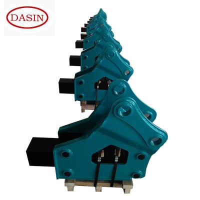 China side/top/box-silenced type hydraulic breaker/ hydraulic rock breaker hammer with chisel 45mm for sale