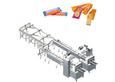 China Granola Bar Packaging Machine Chikki Packing Machine Speed 40-230 bags/min for sale