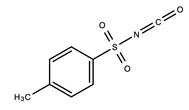 Structural formula of P-Toluenesulfonyl Isocyanate PTSI