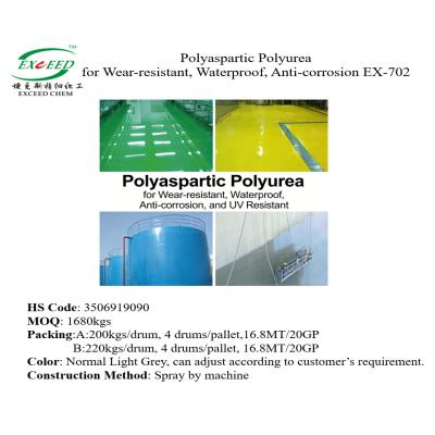 China Polyaspartic Polyurea for Wear-resistant, Waterproof, Anti-corrosion, and UV Resistant EX-702 for sale