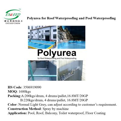 China Universal Sprayed Polyurea for Roof Waterproofing Tank Anti-corrosion Floor Coating EX-701 for sale