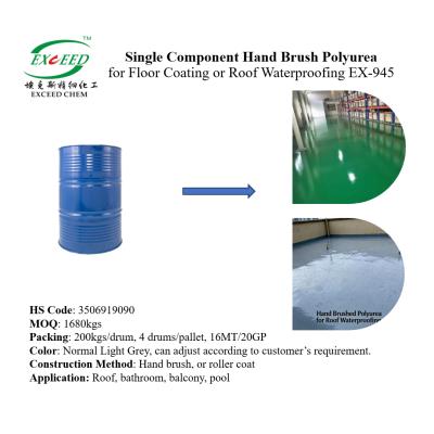 China One-Component Hand Brush Polyurea for Floor Coating or Roof Waterproofing EX-945 for sale