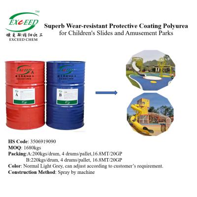 China Superb Wear-resistant Protective Coating Polyurea for Children's Slides and Amusement Parks for sale