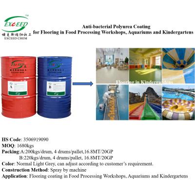 China Anti-bacterial Polyurea Coating for Flooring in Food Processing Workshops, Water Park,  and Kindergartens EX-930 for sale