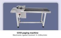 China 120w High Speed Full Automatic Dater Printer Coder Used Feeder Paging Machine with Conveyor for sale