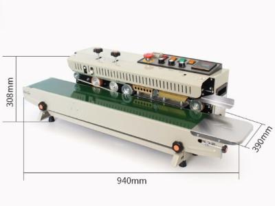 China Conveying Loading≤3kg Heat Sealer for Beverage Aluminum Foil Plastic Paper Bag Pouch for sale