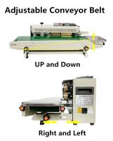 China Plastic Packaging Material Automatic Sealer Model Continuous Sealing Machine for 220V for sale