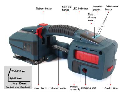 China Papierverpackungsmaterial Elektrische Handgurtmaschine für einfache Bedienung zu verkaufen