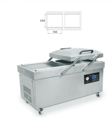 Cina Materiale di imballaggio in legno Macchine di sigillamento a vuoto per alimenti DZ-700/2SB 70CM Grandi doppie camere in vendita