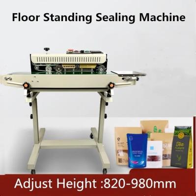 China Verticale vloer staande afdichtband afdichtmachine voor plastic zakken Maximale snelheid 12m/min Te koop