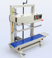 China 12mm Sealing Width Vertical Band Sealer with Coding Temperature Control Range 0-300C° for sale