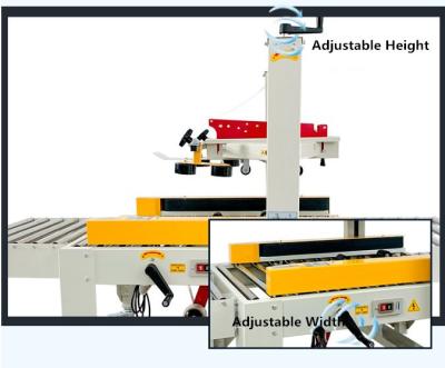 China 3kg Max Loading Semi Automatic Carton Sealing Machine for Left and Right Driving for sale