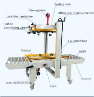China Construction Works Auto Box Taping Carton Sealing Machine with Packaging Material for sale