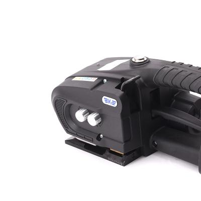 China Material de embalaje de plástico Máquina eléctrica de cinta de cinta para ancho de cinta de 13-16 mm en venta