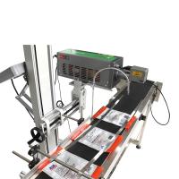 China 40W CO2 Laser Printer for Expiry Date Batch Code on Plastic Bags Cable Wire PET Bottle for sale