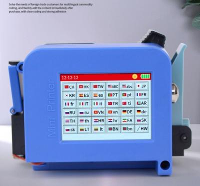 China Verfallsdatum Logo Portable Drucker 2-12.7mm Höhe Rote Tinte 50M/MIN Druckgeschwindigkeit zu verkaufen