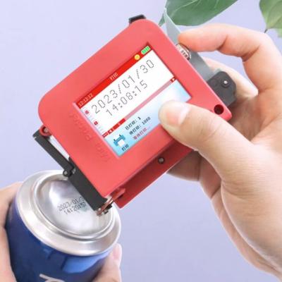 China Solvent Ink Mini Handheld Pocket Inkjet Printer for Plastic Bag Date Bar Code QR Code 3 KG for sale