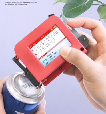 China Quick Drying Ink 12-12.7mm Mini Handheld Printer for Food Bag Bottle Body Production Date for sale