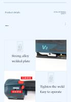 China Fast Charging Time V2 Battery Powered Automatic Wrapping Machine for Plastic Strapping for sale