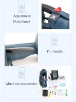 China Fast Charging Time V2 Battery Powered Automatic Wrapping Machine for Plastic Strapping for sale
