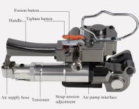 China Portable Pneumatic Strapping Tool for PP PET Straps Separate Strap Design for sale