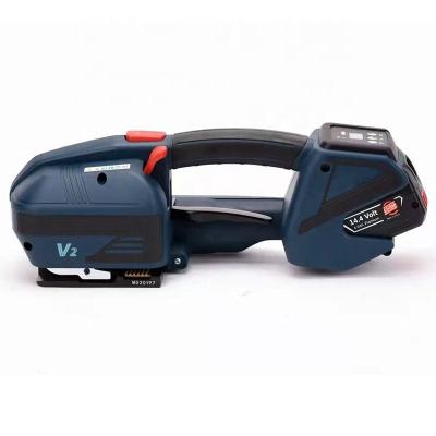China 90 Minuten Ladezeit V2 Automatische Batteriebetriebene Hot Plate Pallets Strapping Machine zu verkaufen