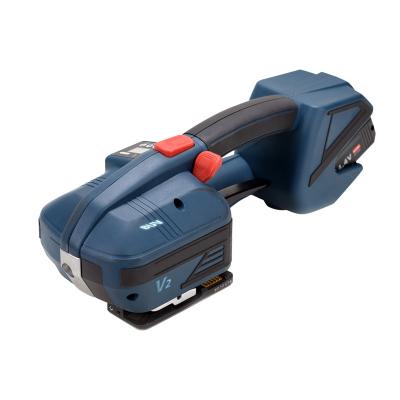 China 13-16 mm Anwendungsbreite der Streife Elektrisch angetriebene PP-Plastikgürtelmaschine zu verkaufen