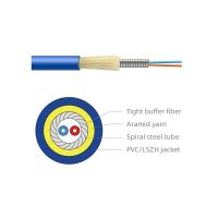 China GJFJV 12 Core Tight Buffer Indoor Distribution Optical Cable for CCTV GJFJH Cable for sale