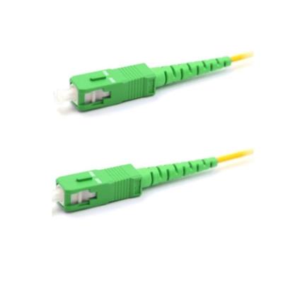 Cina Low IL Simplex SC APC Singlemode 3.0/2.0mm Giallo LSZH ODF PVC Fibre Ottica Patch Cord in vendita