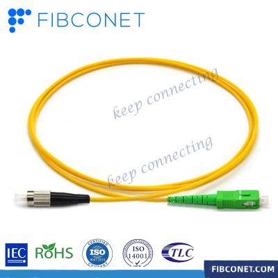 Cina 1 Conductor SC-FC Sm Simplex Indoor Fiber Optical Patch Cord per FTTH proveniente dalla Cina in vendita