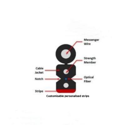 Cina 1-12 Core GJYXCH 1xG.657A1 Cavo in fibra ottica per una connessione Internet veloce e stabile in vendita