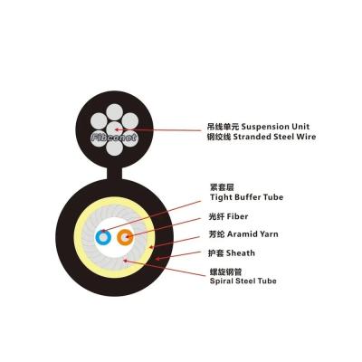 Cina Cavo ottico blindato auto-portante a 8 LSZH per FTTH versatile e flessibile in vendita