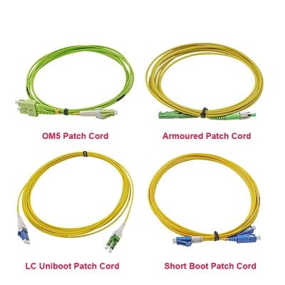 China Single Mode Multimode Optical Cable Jumper UTP Fiber Patch Cord voor FTTH LAN Ethernet RJ45 Cat SC/UPC-SC/UPC Te koop