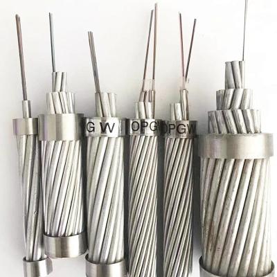 China 2210 kN FTTH OPGW-2S 2/36 M174/R210-156 Armored OPGW Fiber Optic Cable for Connections for sale