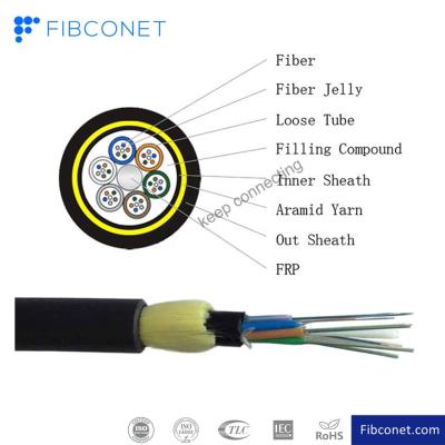 Cina Cavo in fibra ottica FTTH con progettazione completamente dielettrica e resistenza alla trazione di 100 N/100 mm in vendita