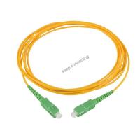 China Speed Data Transmission G657A2 Duplex Optical Fiber Patch Cord for Communication for sale