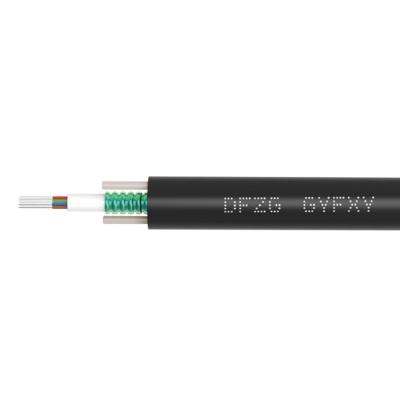 Cina Performance ottimale 12 core GYXTW Aerial Armored Fiber Optic Cable per la comunicazione in vendita