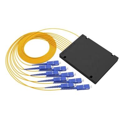 Cina Supply Fiber Optical PLC Splitter 1X8 1X16 SM ABS Box per la fabbricazione di cordoni a fibra in vendita
