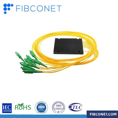 Cina ABS Box Optical PLC Splitter 1X32 1X8 1X16 per la fabbricazione di cordoni a fibra in FTTH in vendita