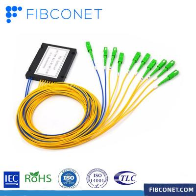 Cina ABS Box Optical PLC Splitter 1X32 1X8 1X16 per la fabbricazione di cordoni a fibra in FTTH in vendita