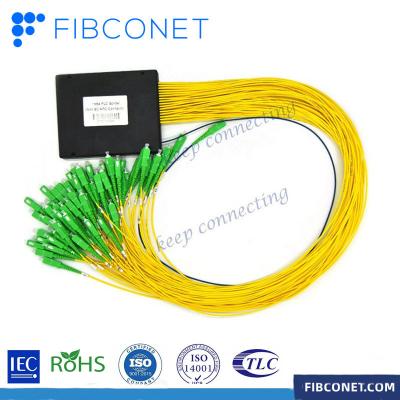 Cina ABS Box Optical PLC Splitter 1X32 1X8 1X16 per la fabbricazione di cordoni a fibra in FTTH in vendita