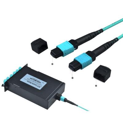 Cina FTTH Fiber 12 Port SM OM3 OM4 LGX LC UPC Single Mode Fiber Cable Box Fiber MPO MTP Modulare in vendita