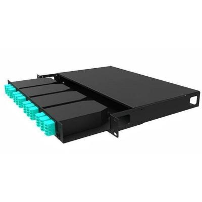 Cina 1U 19' Racks Enclosure MPO-LC Connector Fiber Optic Cassette Patch Panel per il montaggio del rack in vendita