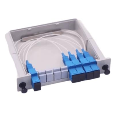 Cina Mini-tubo/ABS Box/Plug-in PLC Splitter 1x4 1x8 SC APC per FTTH e 3 in vendita