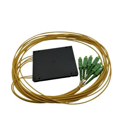 Cina 1260 nm Fibra ottica 1*8 Sc APC ABS Box PLC Splitter per rete di distribuzione ottica FTTH in vendita