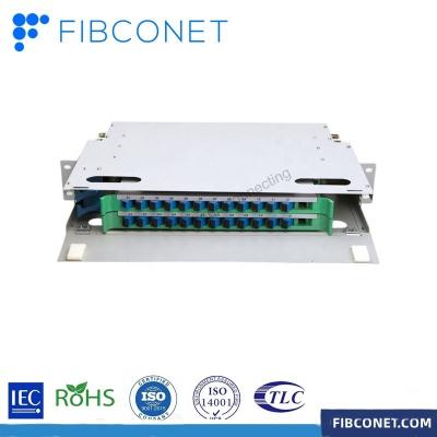 Cina 1u 2u Sc FC Patch Panel Fiber Optic Distribution Frame ODF per la rete di fibre ottiche in vendita