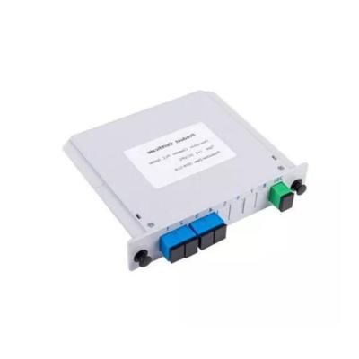 Cina 1x2/1x4/1x8 SC UPC SM Splitter PLC a fibra ottica da 0,9 mm per FTTH LGX Tipo 1x8 Fibre Core in vendita