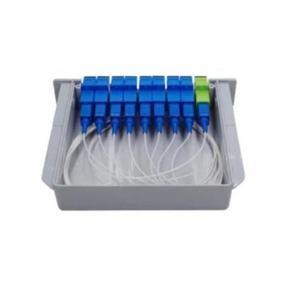 China 1x2/1x4/1x8 SC UPC SM 0,9 mm Fibra Óptica PLC Splitter para FTTH LGX Tipo 1x8 Fibra Core à venda